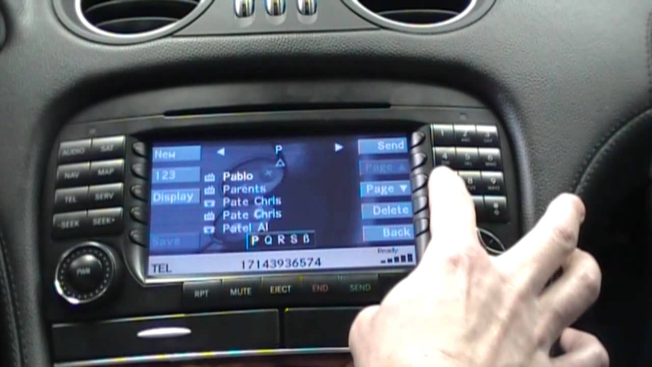 mObridge Bluetooth Kit in a Mercedes Benz with Command radio - YouTube