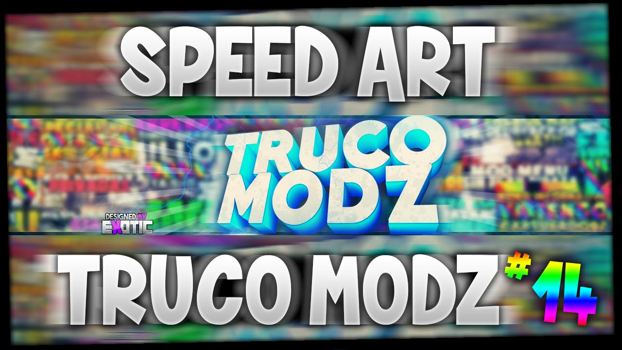 SPEED ART | TRUCO MODZ | BANNER - YouTube