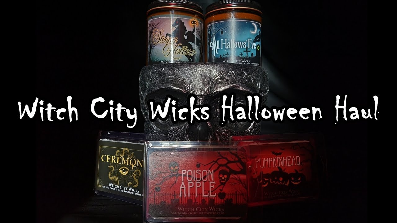Witch City Wicks Halloween Candle Wax Melt Haul 2024 - YouTube