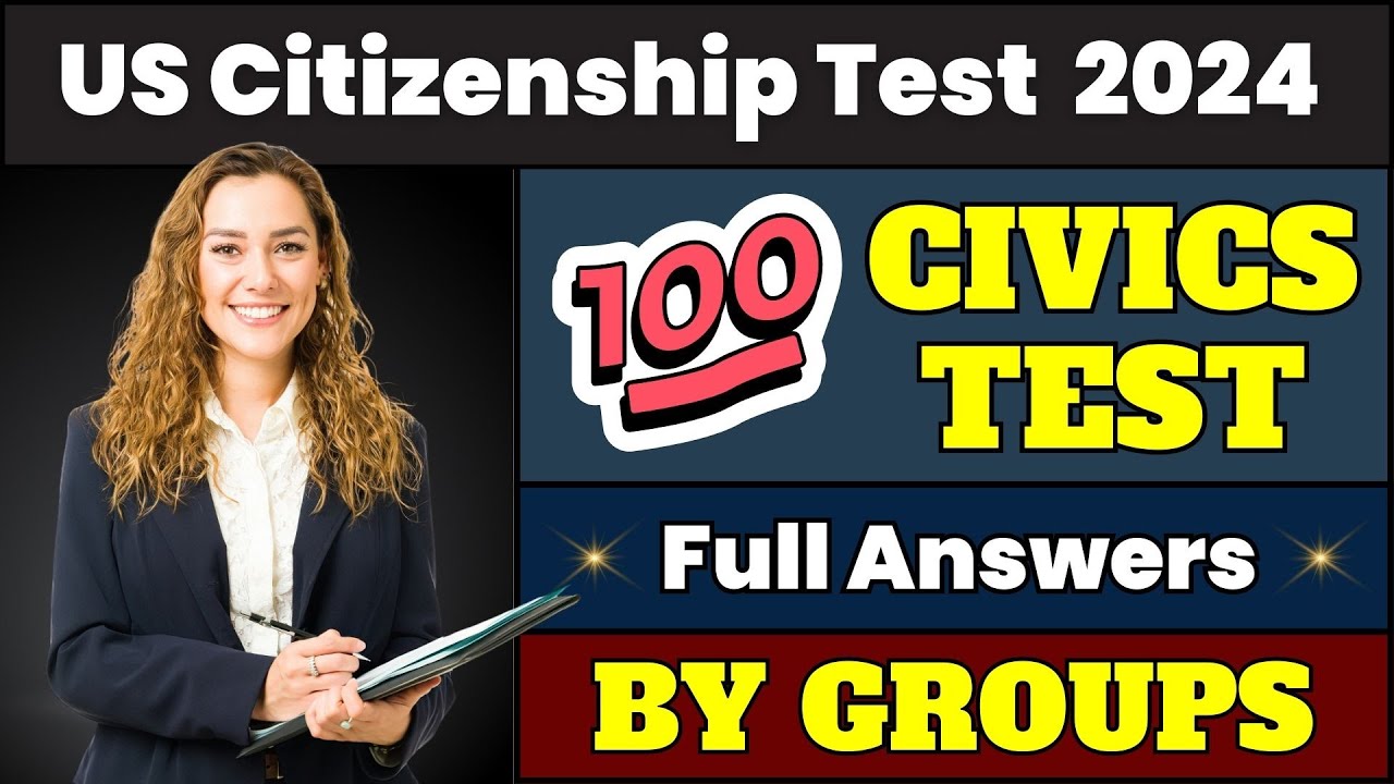 New! US Citizenship Test 2024 - 100 Civics Questions for US Citizenship ...