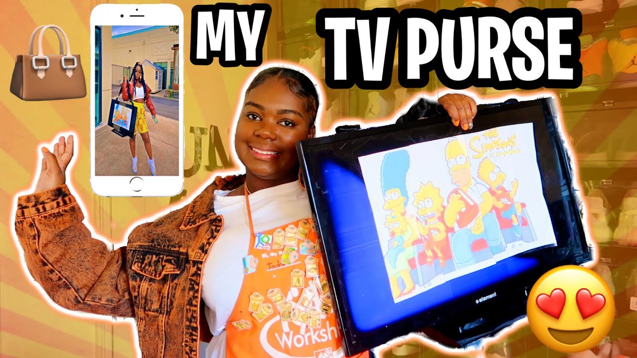 I TURNED MY TV INTO A PURSE! MY PURSE COLLECTION PART 4 - YouTube