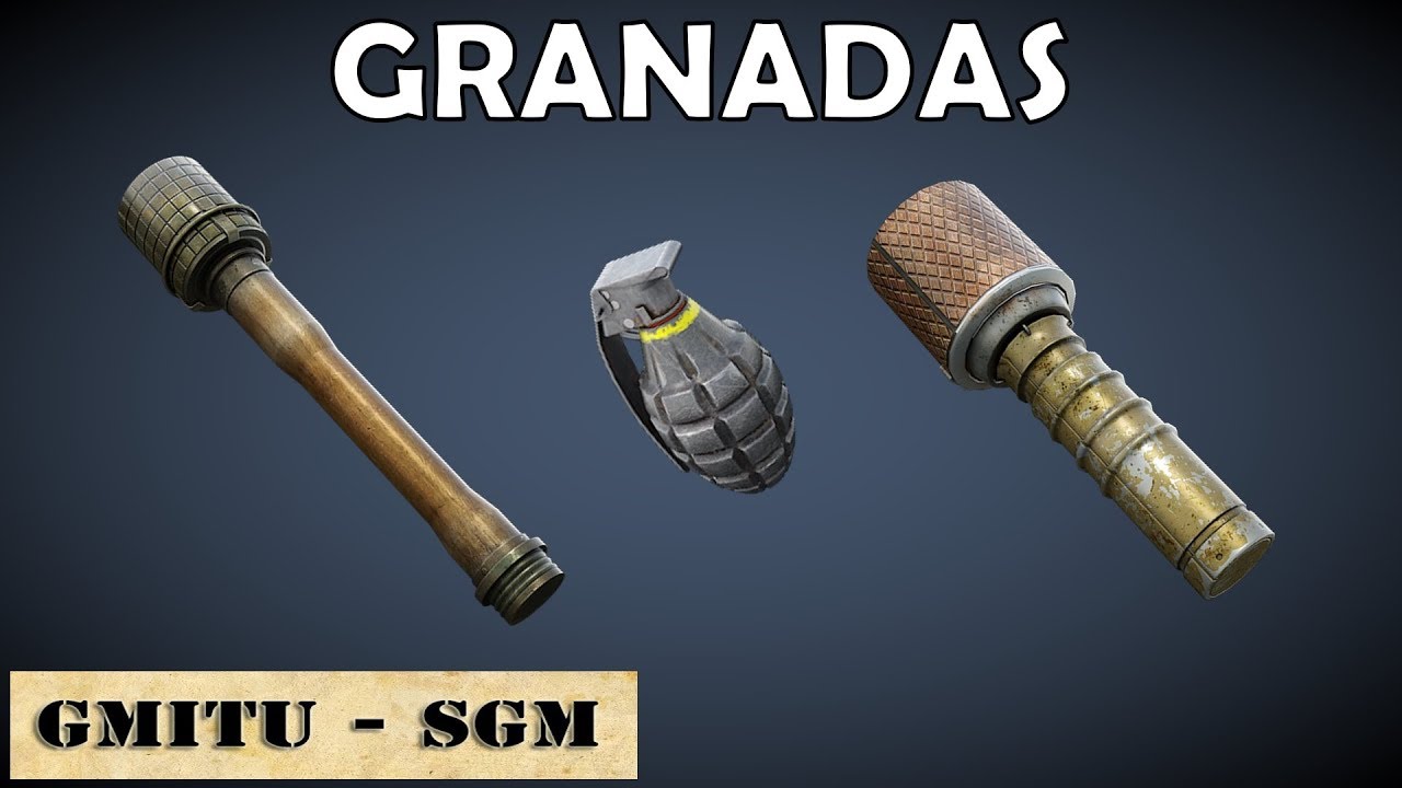 Granadas: Stielhandgranate M24 - Mk2 - RGD-33 - YouTube