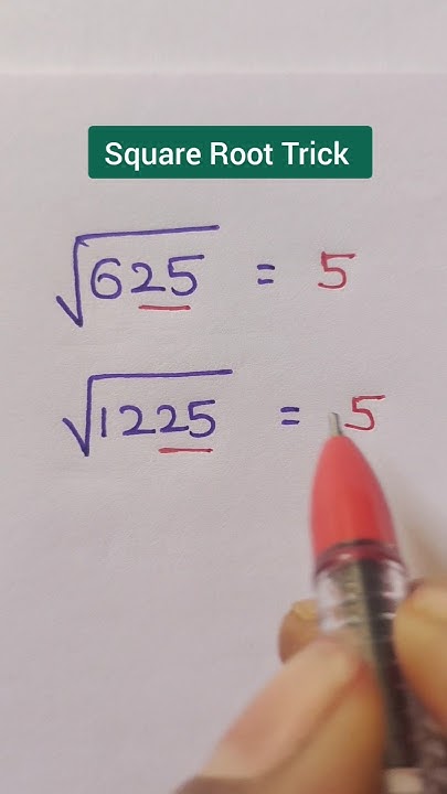 Square Root Trick#shorts#maths#ytshorts#shortsfeed#mathstricks#squareroottrick#roots#mathematics ...
