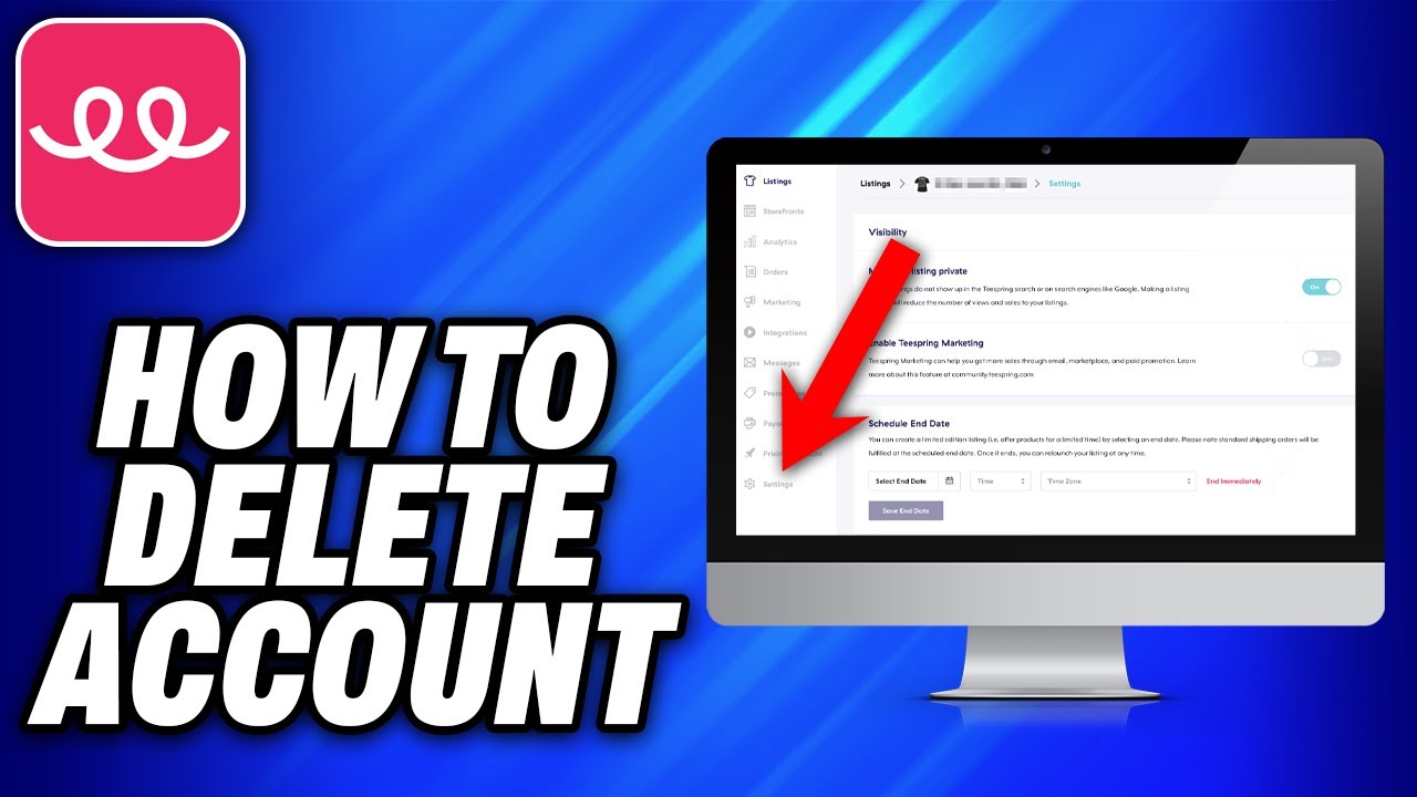 How To Delete Account Teespring (2025) - Easy Fix - YouTube
