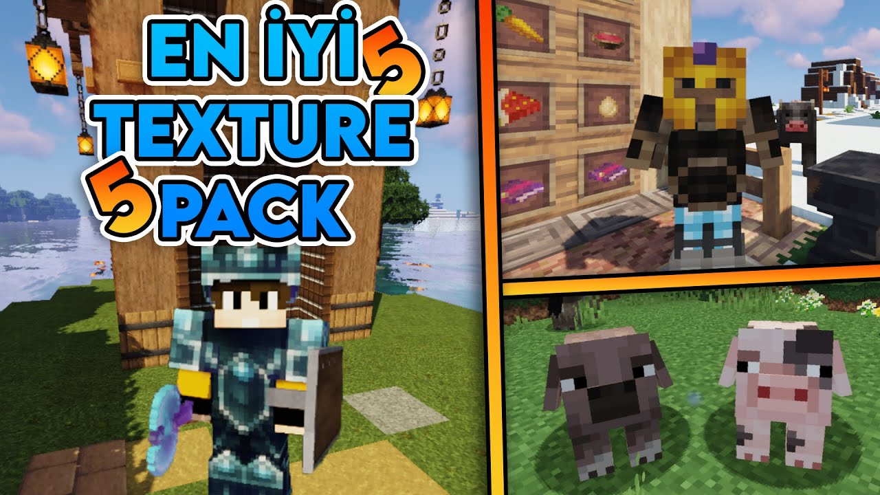 EN İYİ 5 TEXTURE PACK - Minecraft Texture Pack Tanıtımı - YouTube