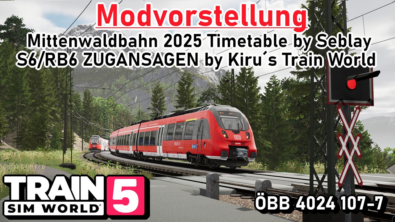 ZUGANSAGEN und ein moderner Fahrplan auf der MITTENWALDBAHN | Train Sim ...