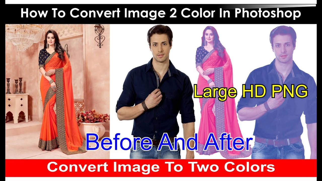 how to convert image 2 color in photoshop | convert image to two colors ...