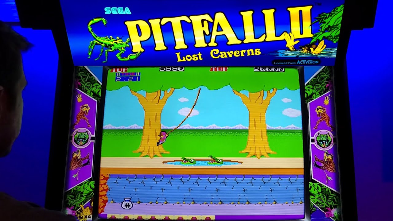 Pitfall II Arcade Cabinet MAME Gameplay w/ Hypermarquee - YouTube