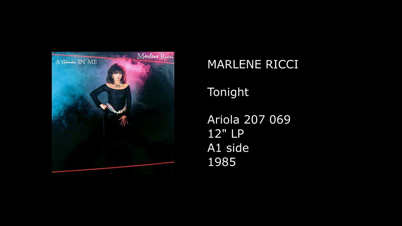 MARLENE RICCI - Tonight - 1985 - YouTube