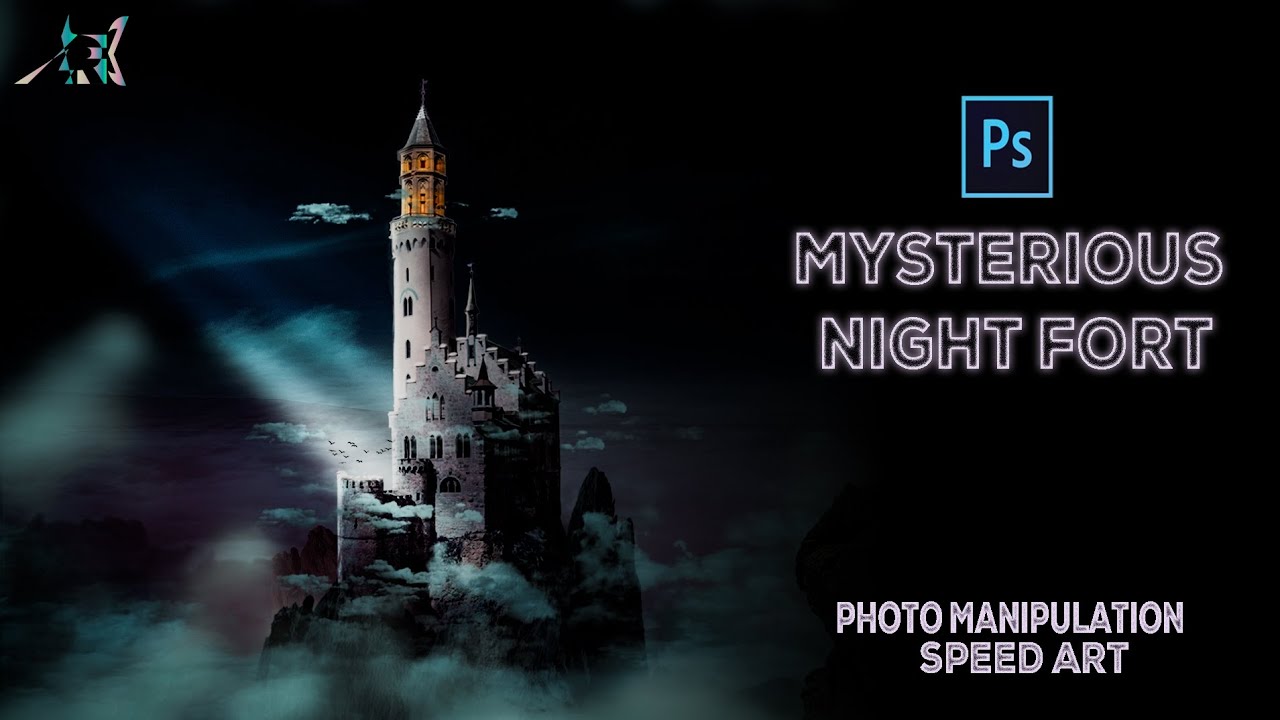 I Created a Mysterious Night Fort | Photo Manipulation Speed Art ...