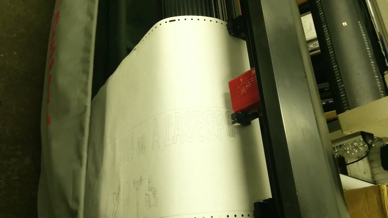 Plotter cutter laserpoint UScutter - YouTube