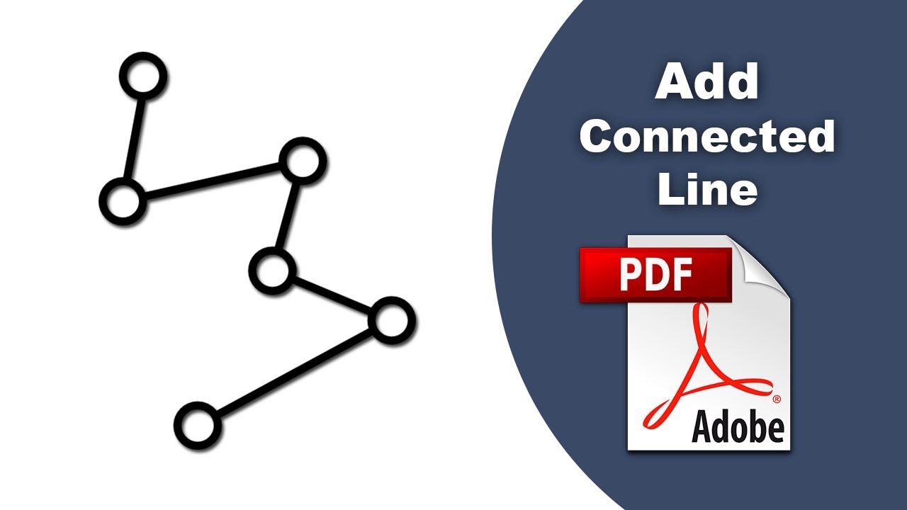 How to add a connected line in a pdf file (Comment) using Adobe Acrobat ...