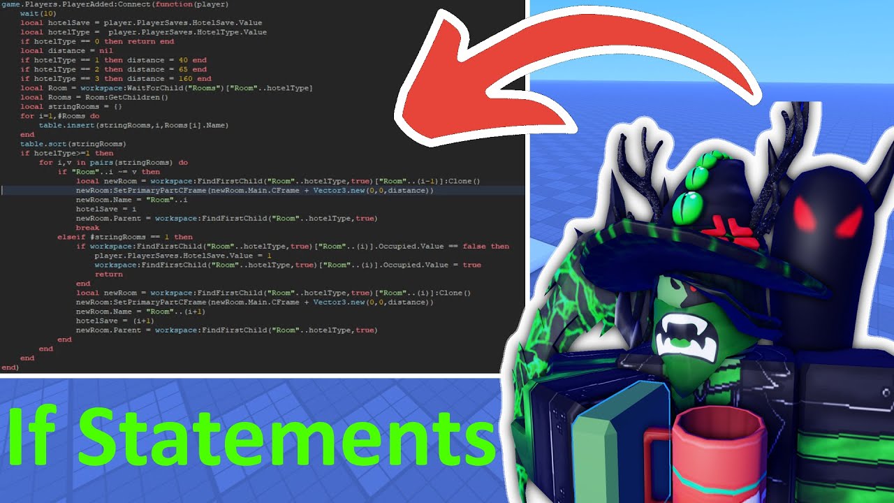 Roblox Beginners Scripting Tutorial 10 If Statements 2023 Youtube