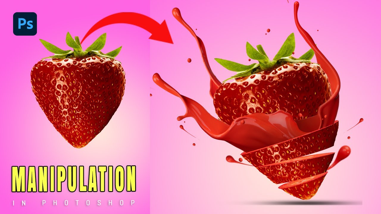 Easy Photo Manipulation in Photoshop | Strawberry - YouTube