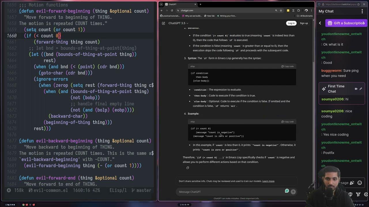 Replay - Writing elisp for doom emacs config | emacs-evil - YouTube