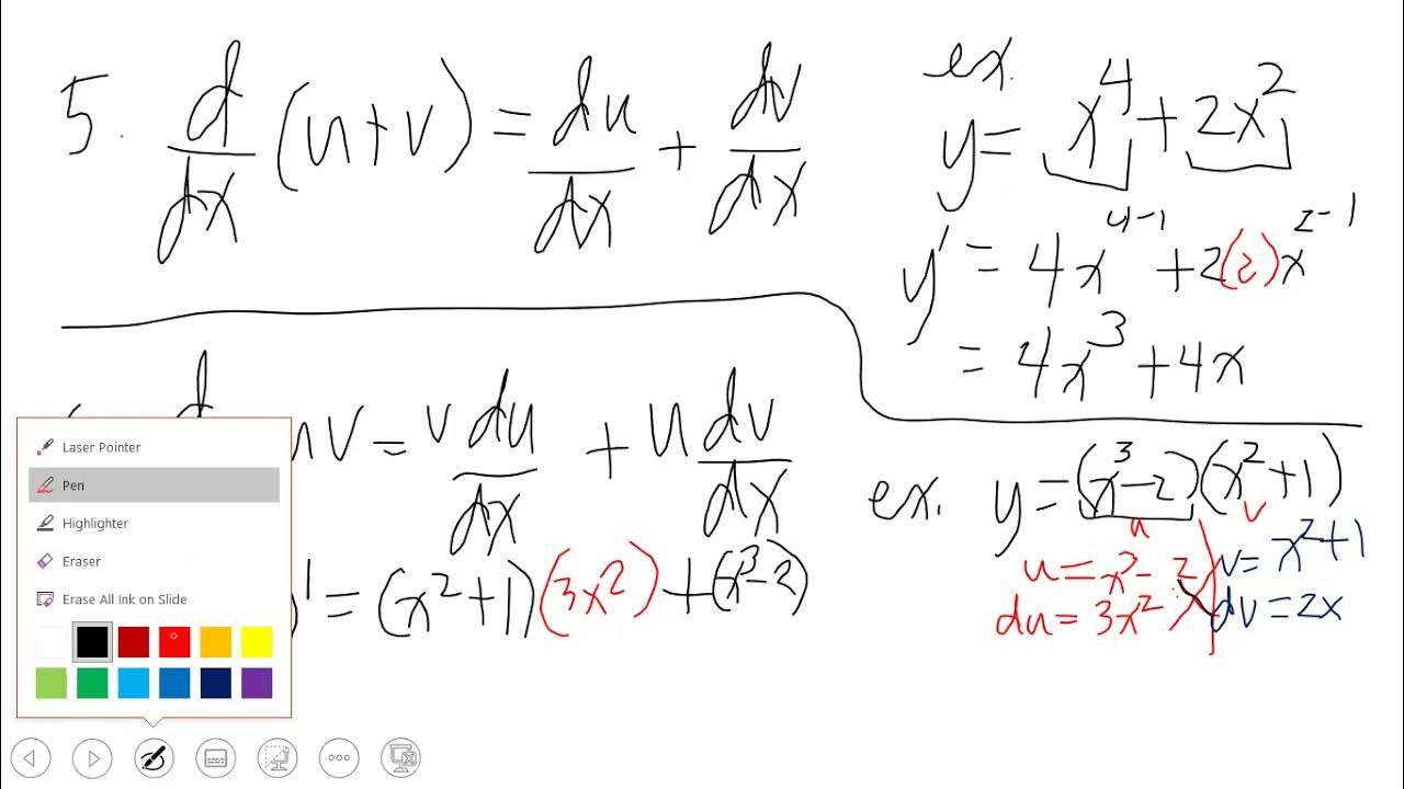 Basic / Differential Calculus: Differentiation rules on Algebraic ...