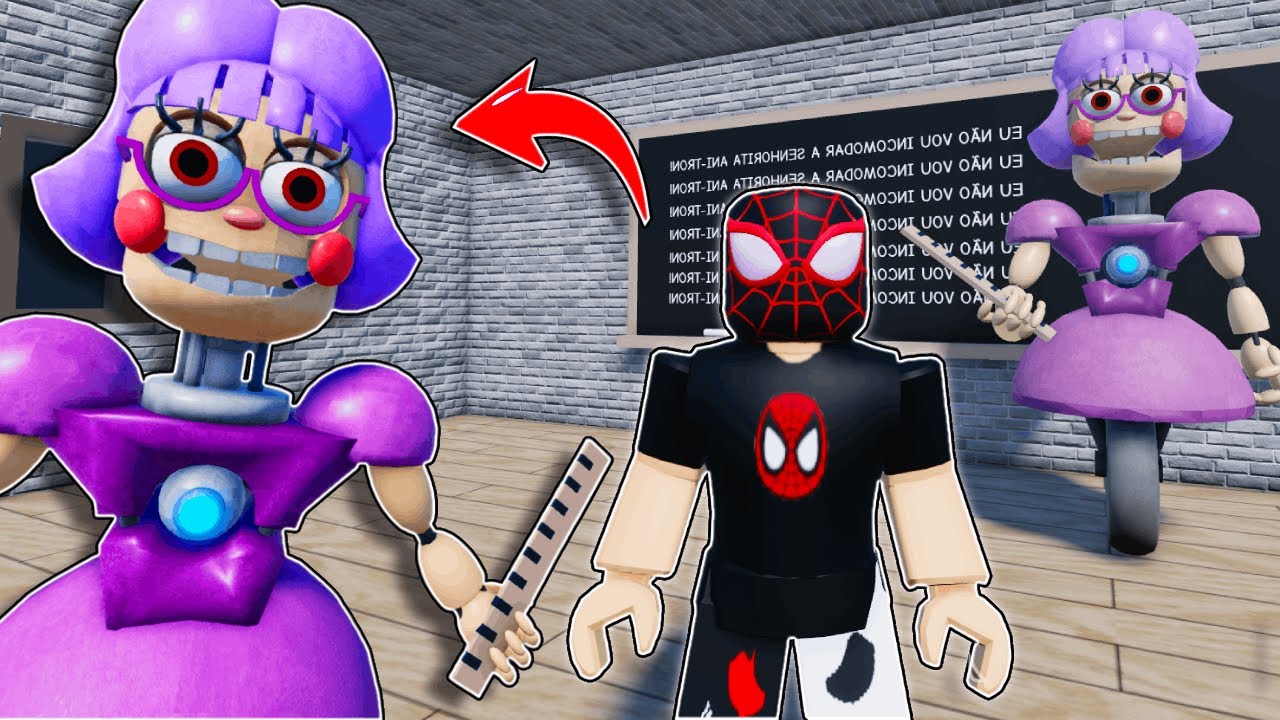 PROFESSORA ROBÔ DO MAL ANI-TRON QUER PEGAR O HOMEM-ARANHA NO ROBLOX ...