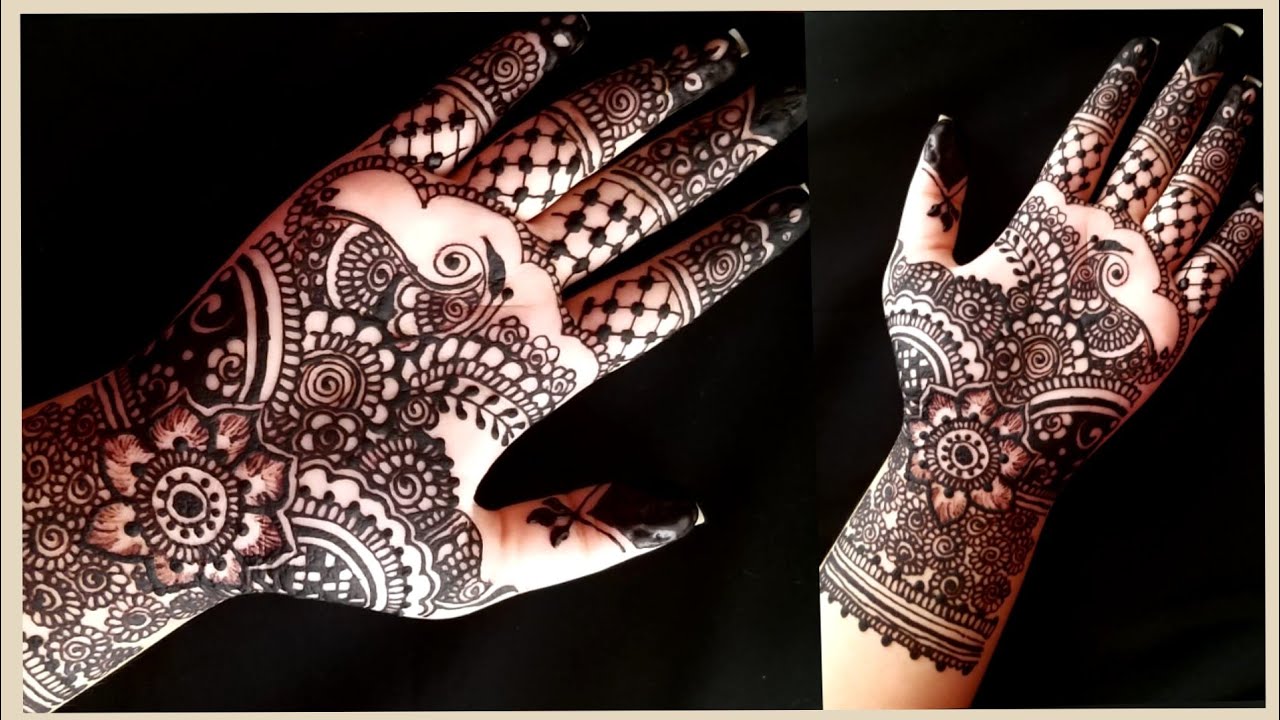 Mehndi design for front hand || Ramadan and eid special menndi ...