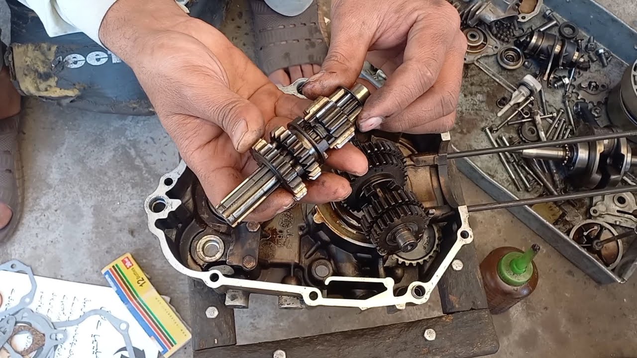 CD70 Motorcycle, Gearbox fitting/ CD70 Gear transmission Assembly ...