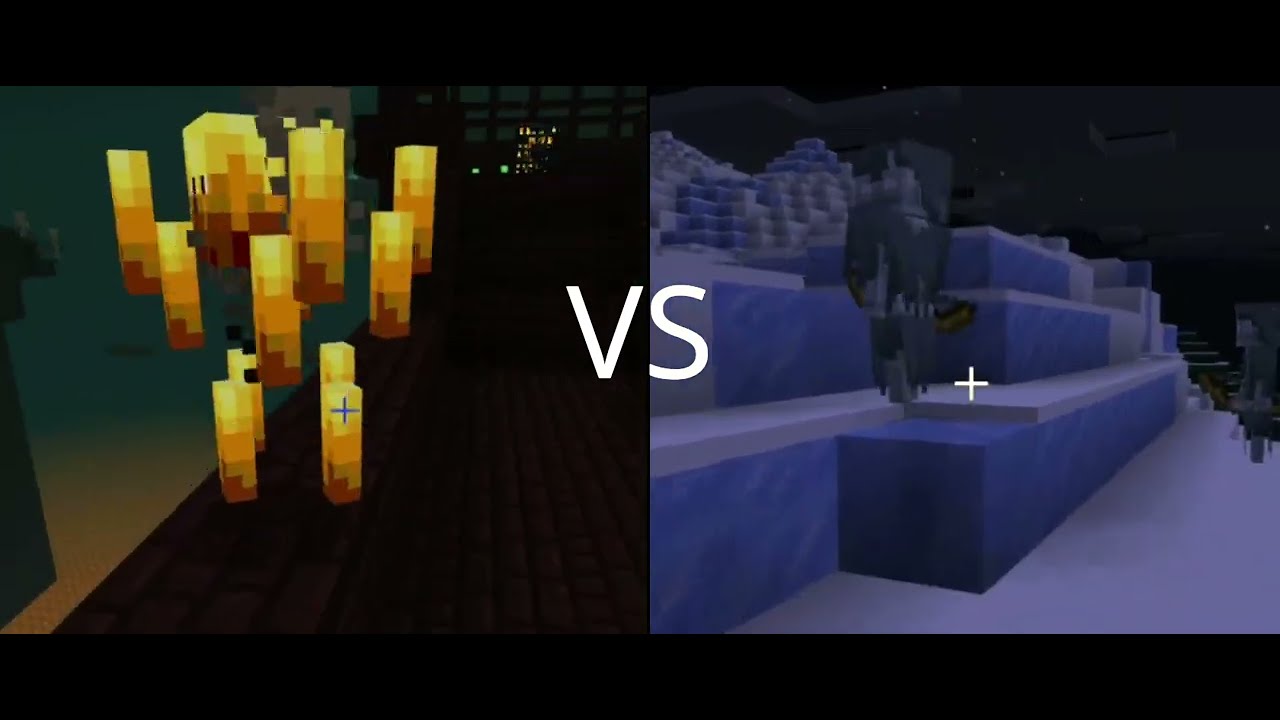 Minecraft Mob Versus Matchups #3: Blaze vs Stray (HOT VS COLD) - YouTube