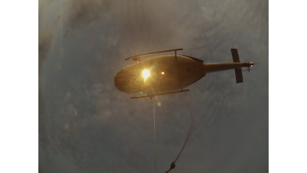 Broken leg and helicopter rescue - YouTube