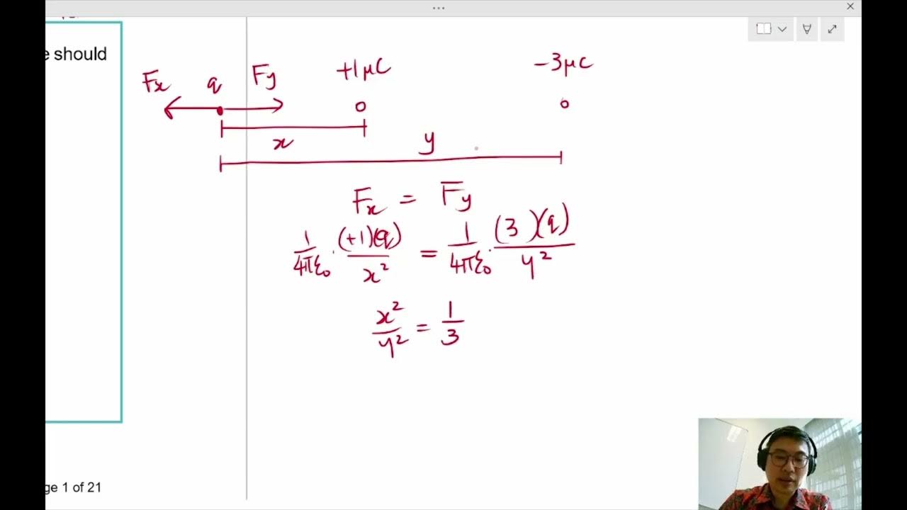 Electric Fields Tutorial Part 1 (Question 1 to 10) - YouTube