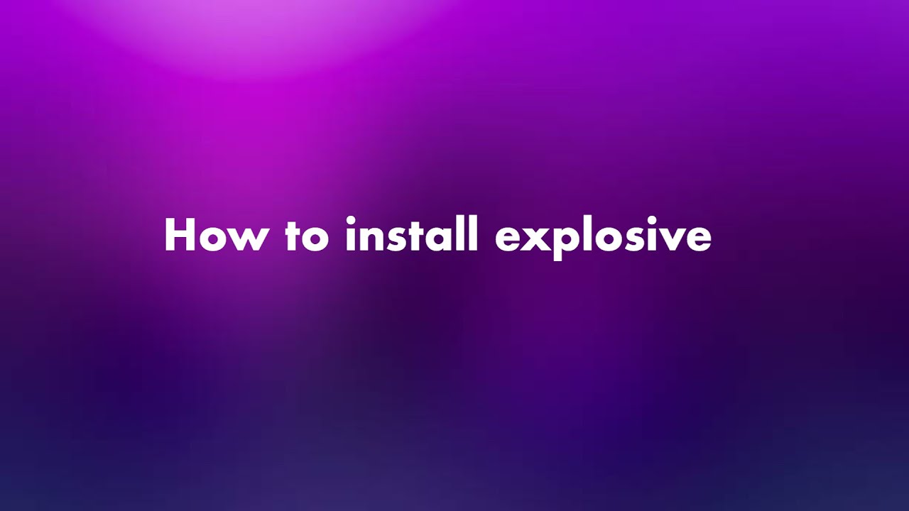 How to download explosive mod menu - YouTube