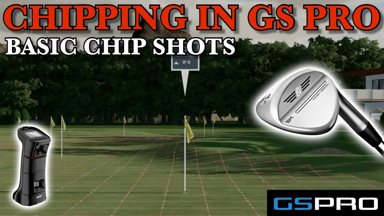 How to chip in GS Pro! Getting the distance correct on basic chip shots ...
