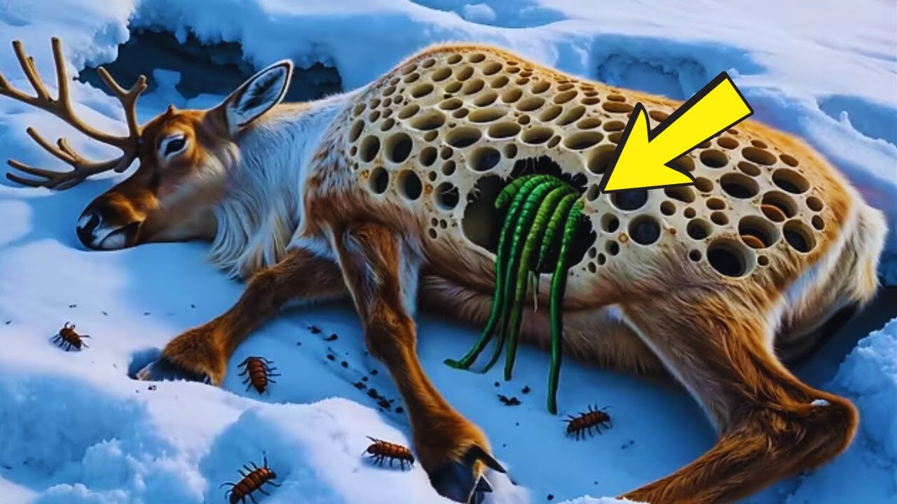Rescuing an Injured Reindeer Covered in Honeycomb-like Holes | Amazing ...