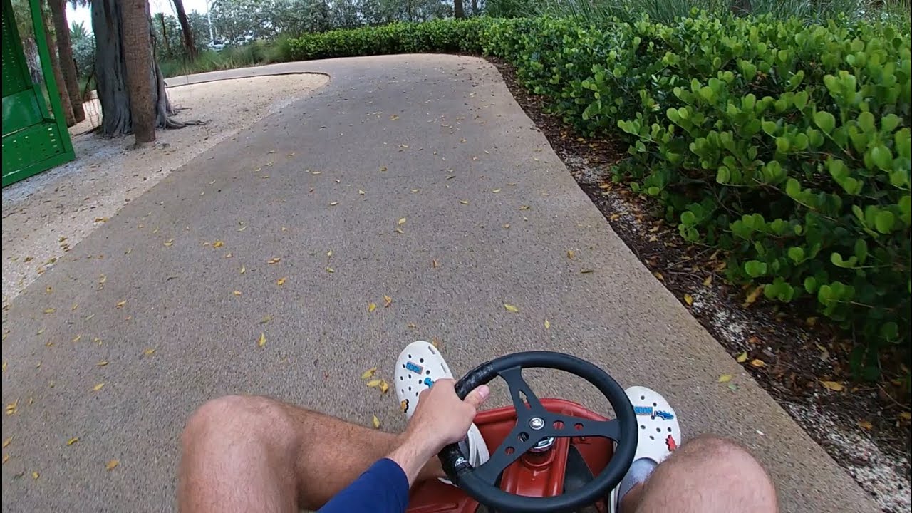 Razor Crazy Cart 500w solo trail ride - YouTube