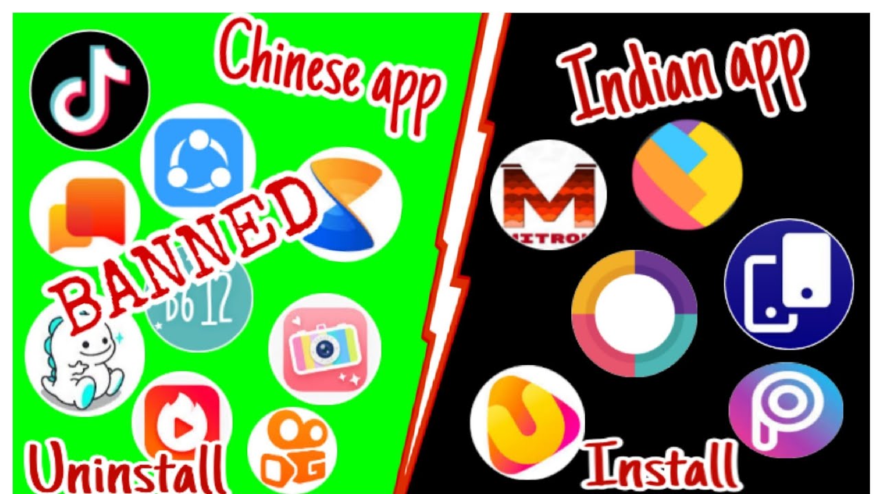 Ban Chinese app in India Chinese apps Vs Indian apps. tiktok ban.MG Fun ...