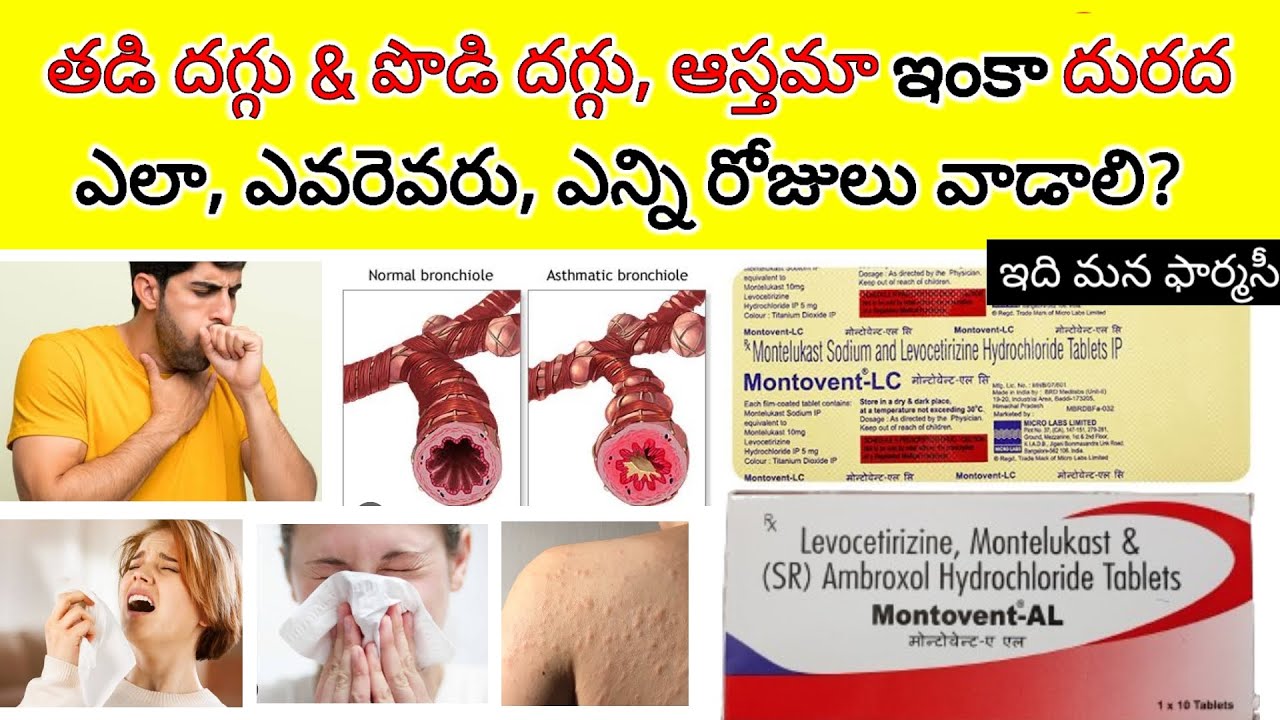 montovent AL tablet review in telugu | uses, how many times/days, side ...
