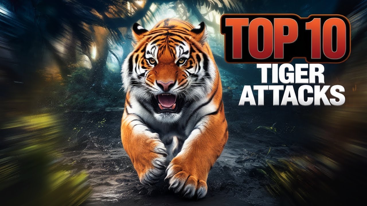 10 WILD TIGER Attacks caught on film - YouTube