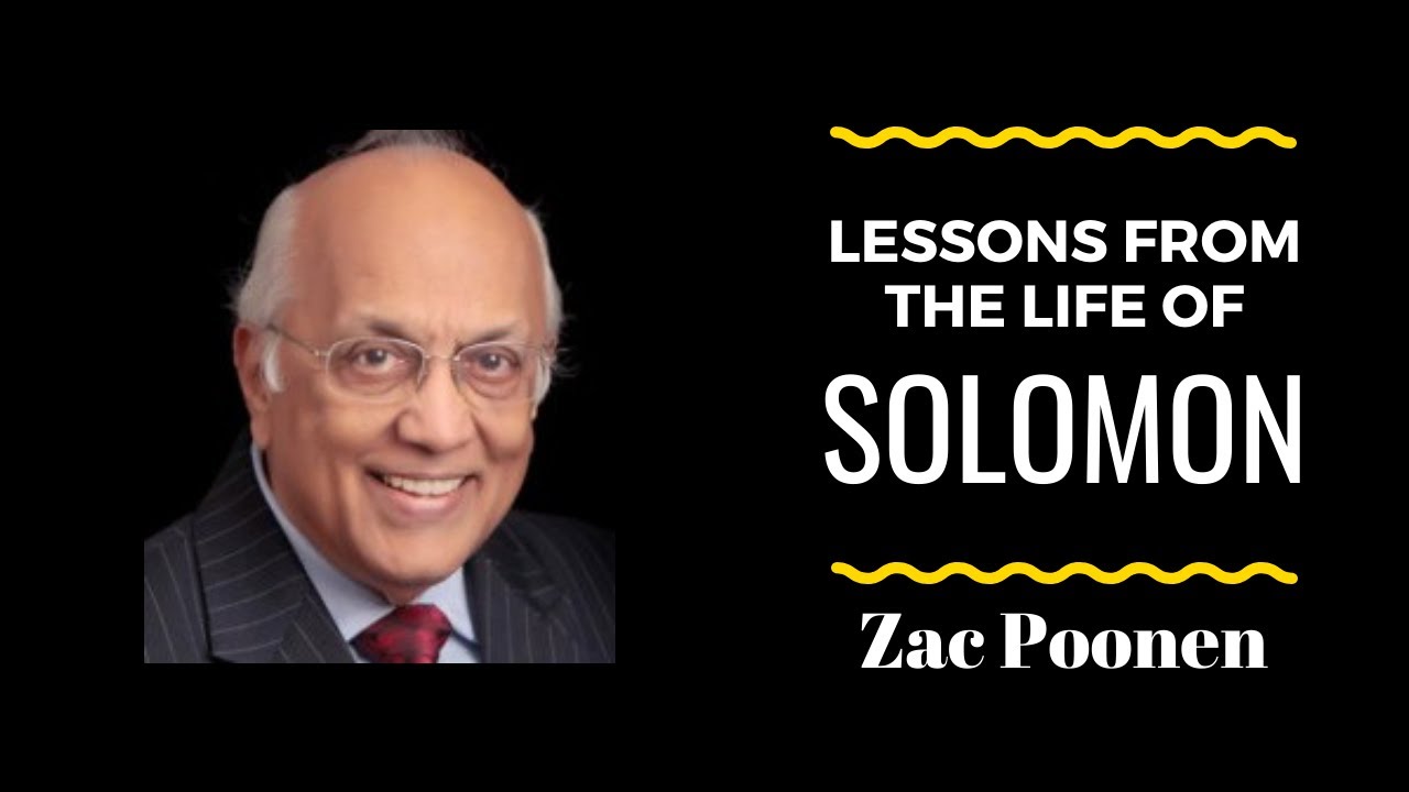 Lessons From The Life Of Solomon - Zac Poonen - YouTube