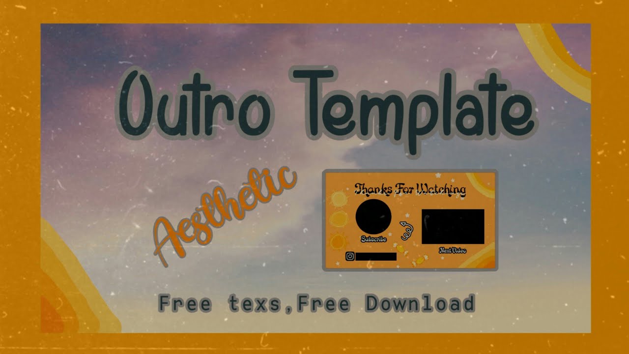 🍂 13 Outro Template Aesthetic 2020 #1 - YouTube