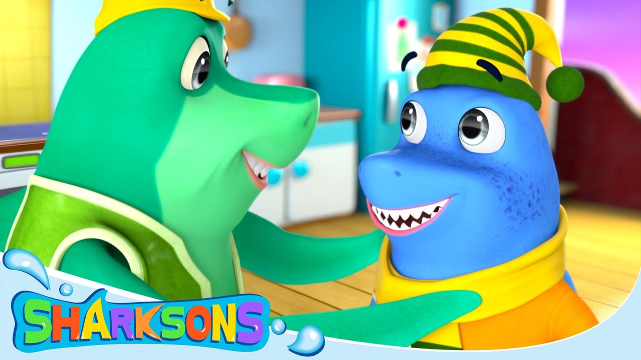 Sharksons Snow Song!! | Videos for Kids | Nursery Rhymes & Kids Songs ...