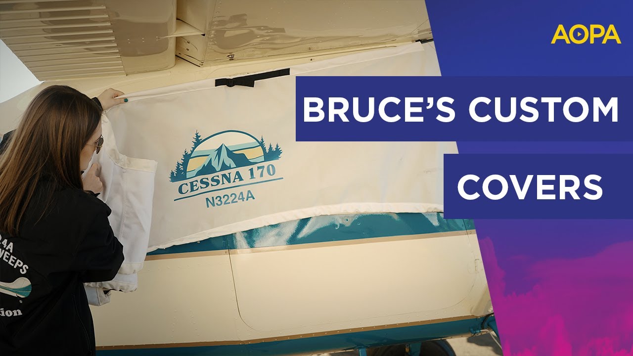 How to install a custom cover on your airplane - YouTube