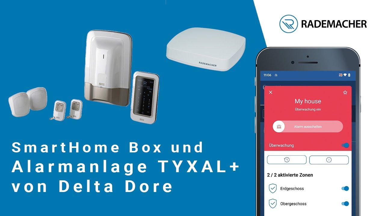 Delta Dore Alarmanlage und Rademacher SmartHome Box - der neue Delta ...