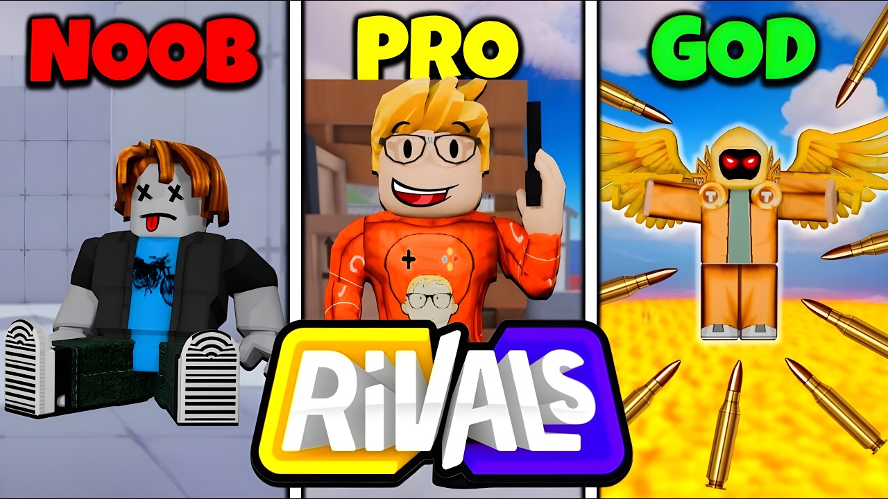 NOOB vs PRO vs GOD: RIVALS Edition (ROBLOX) - YouTube