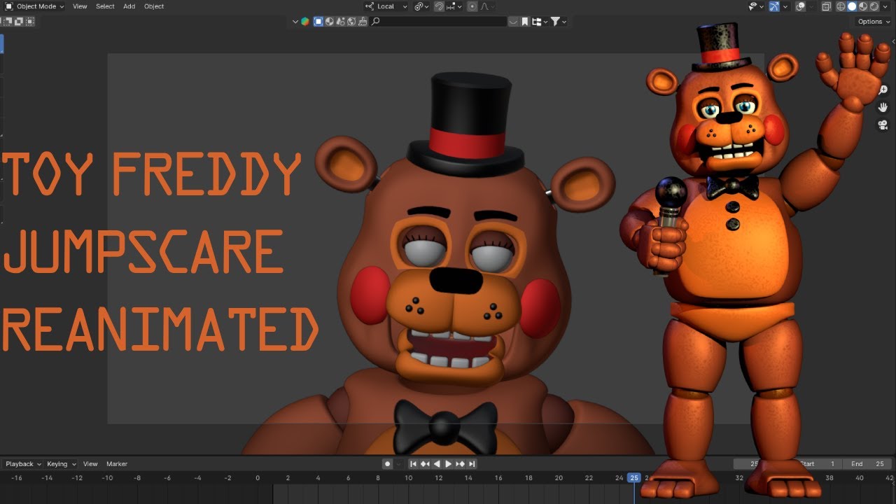 Toy Freddy Jumpscare Reanimated - YouTube