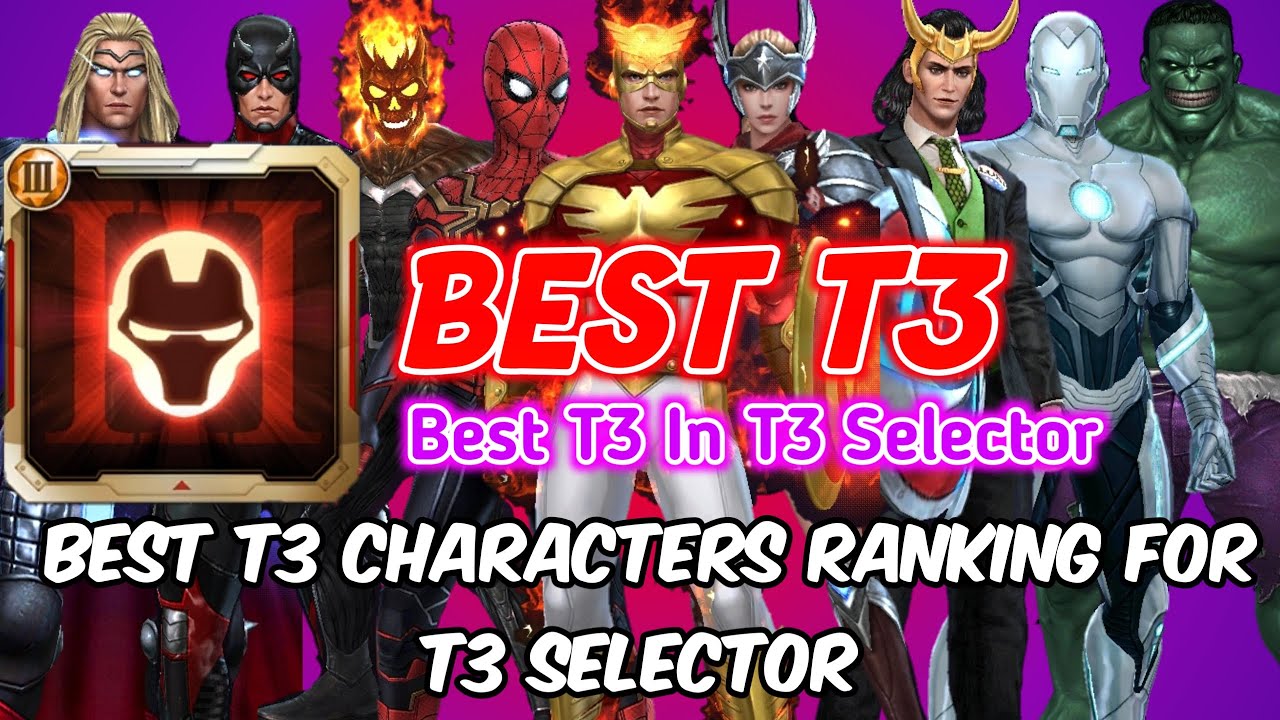 Best T3 in T3 Selector MFF | Best T3 Characters Ranking For T3 Selector ...