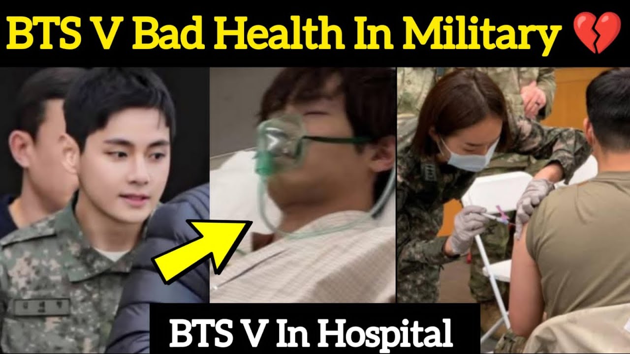 OMG!😳 BTS V Bad Health In Military 💔 BTS V In Hospital 😭 BTS V SDT ...