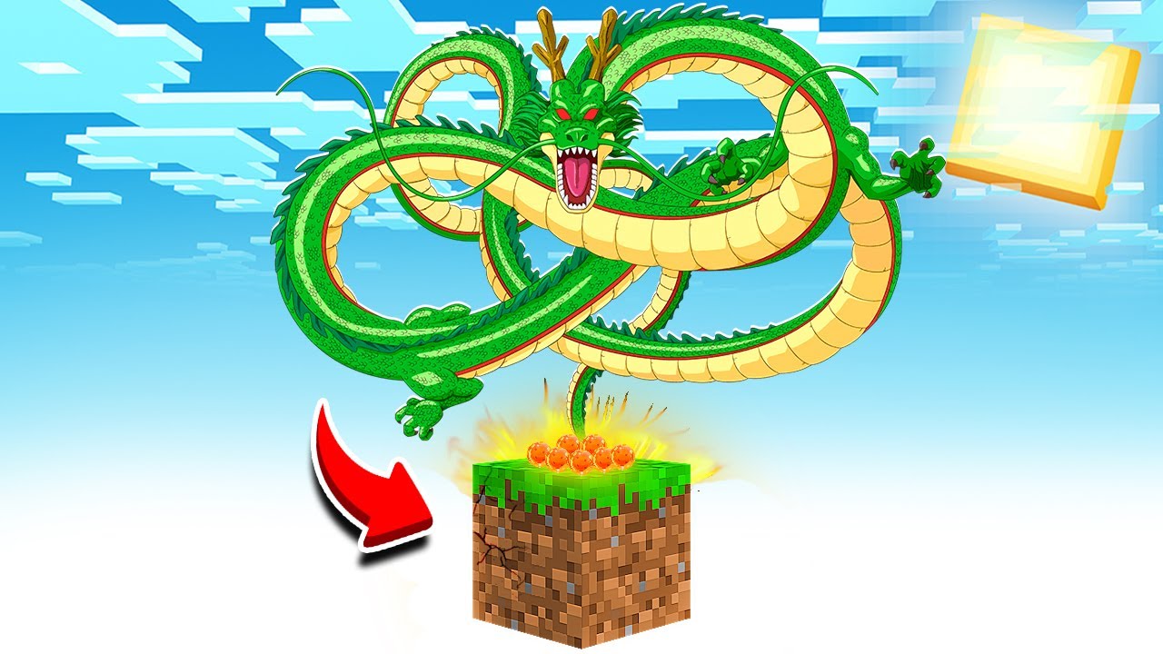 SOBREVIVÍ en UN SOLO BLOQUE de DRAGON BALL en MINECRAFT😱💥 - YouTube