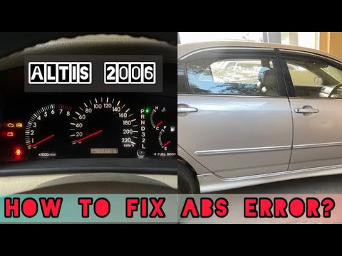 ABS Check Light Blink | How to fix this Problem ? Altis 1.8 Auto 2006 ...