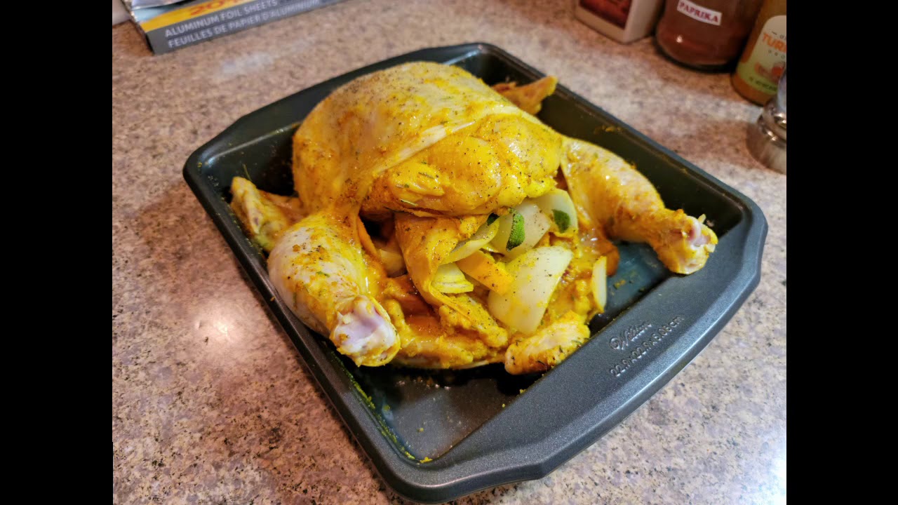 CAVEMAN HUNGRY: HOW TO MAKE GOURMET "LEMON SAGE ROASTED CHICKEN" - YouTube