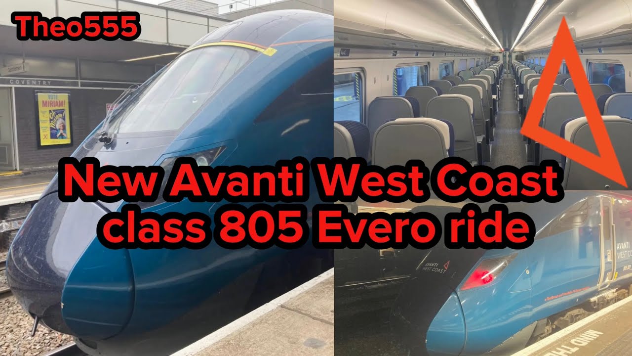 New Avanti West Coast Class 805 Evero Ride - YouTube