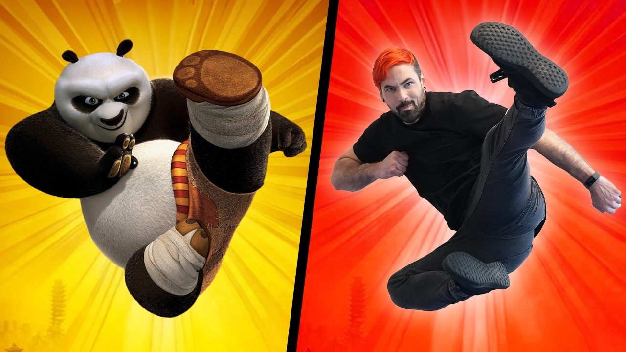 Trying Stunts From Kung Fu Panda IN REAL LIFE - YouTube
