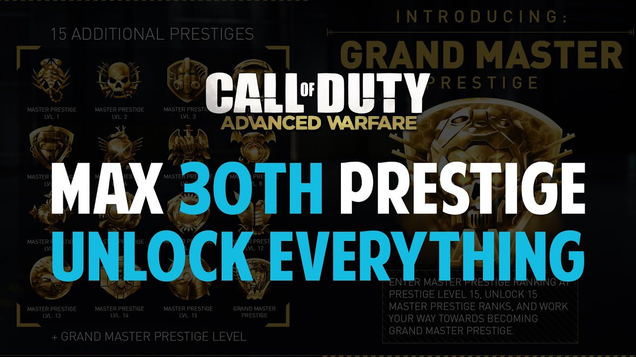 Call of Duty: Advanced Warfare | Max 30th Prestige Recoveries! Unlock ...