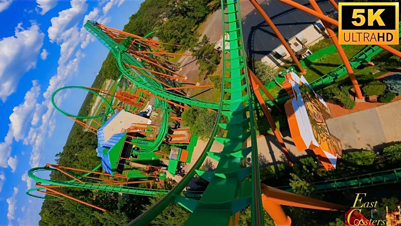 Medusa POV 5K World’s First Floorless Coaster Jackson, NJ - YouTube