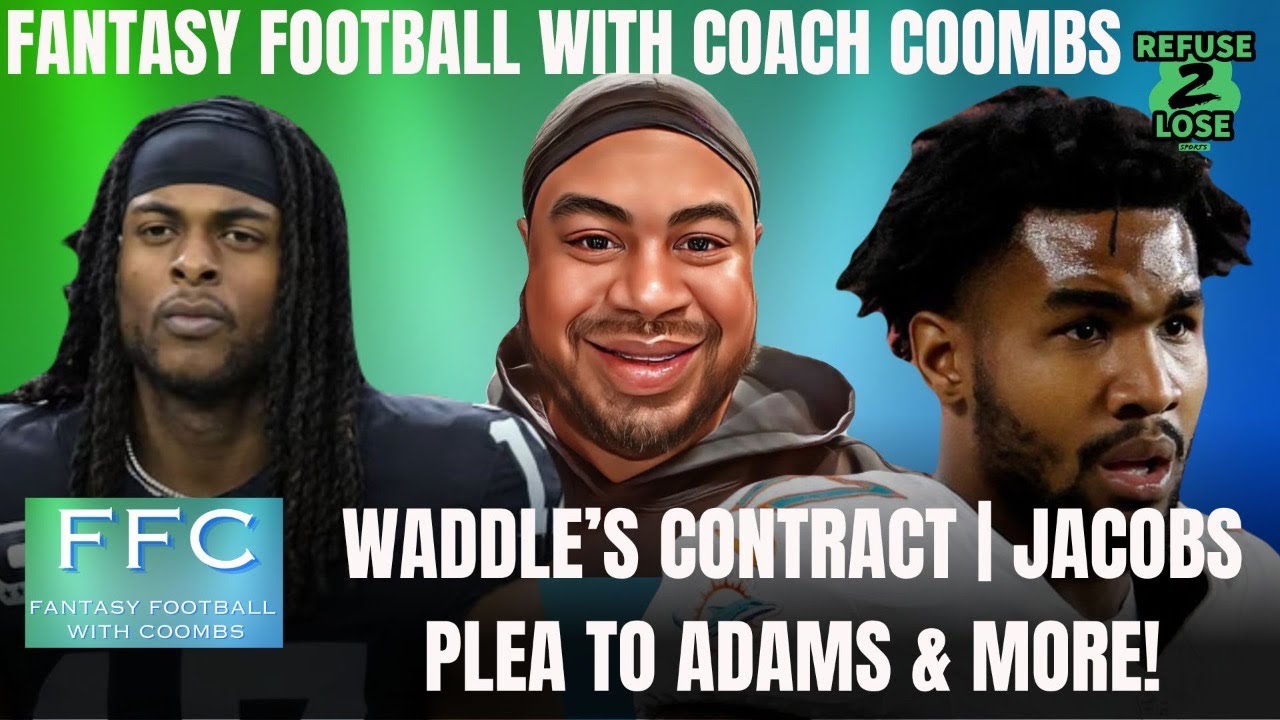 Waddle’s contract | Jacobs plea to Adams | NFC East Schedule - YouTube